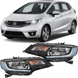 LED Driver and Passenger Side Headlamp for 2015-2020 Honda FIT | LED ...